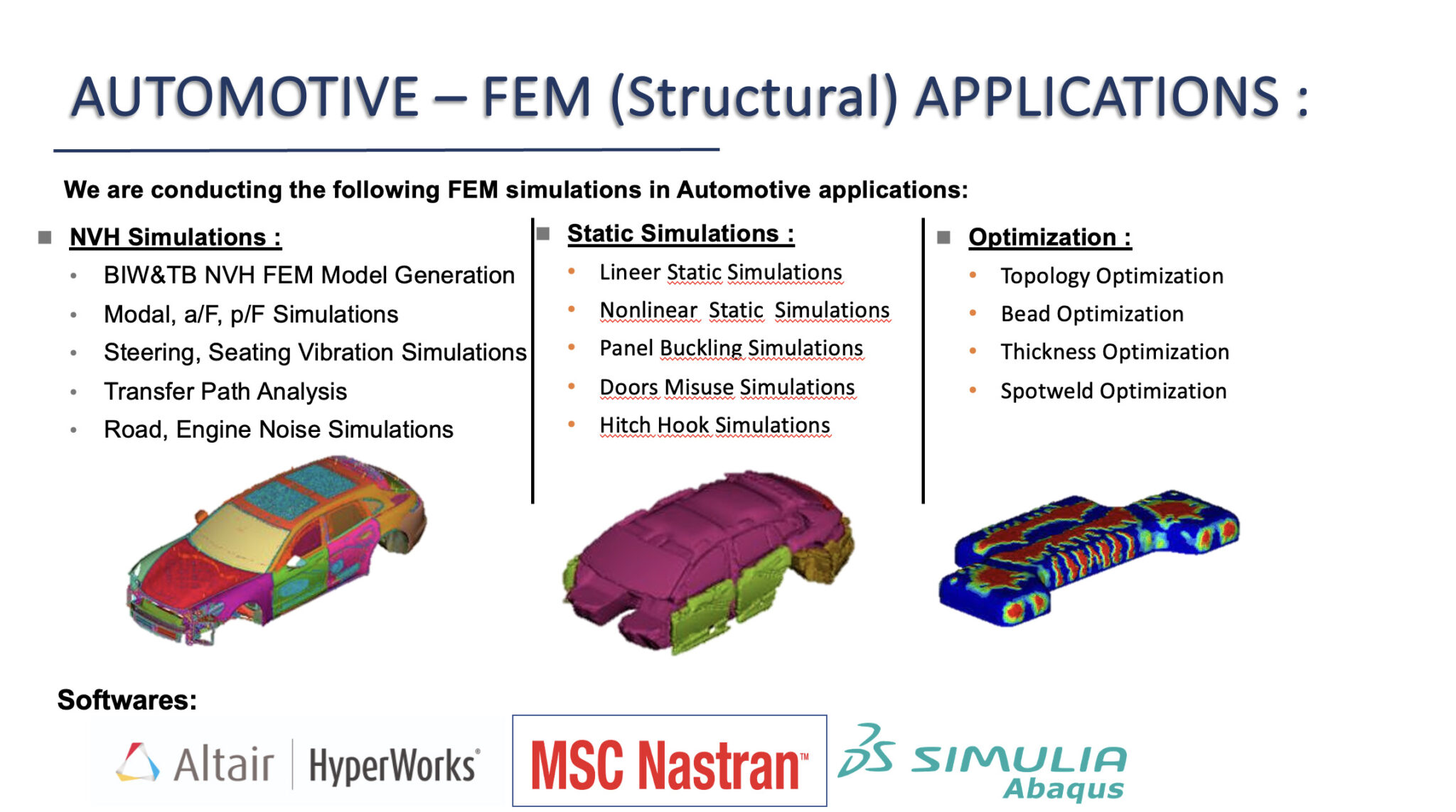 Automotive Applications – bata engineering